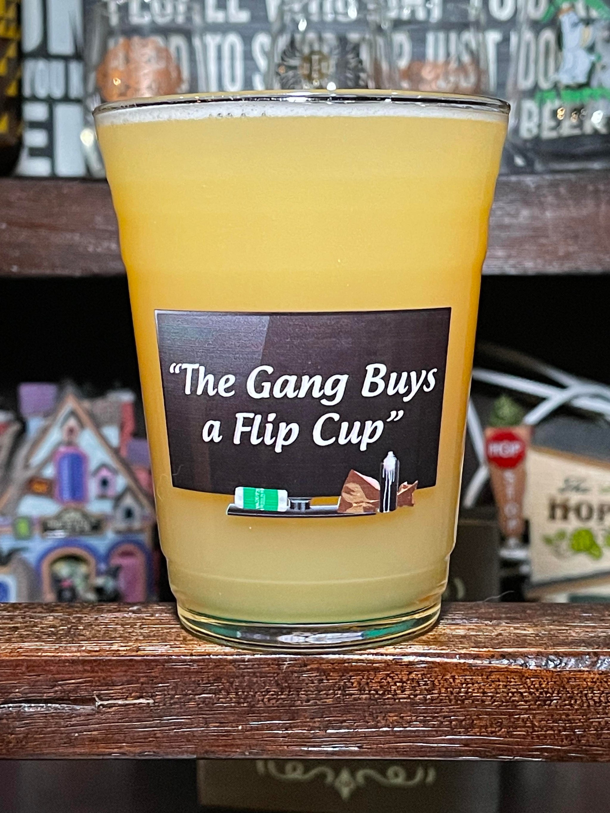 Flipadelphia Glass - The Gang Buys a Flip Cup – thatcraftycat.com